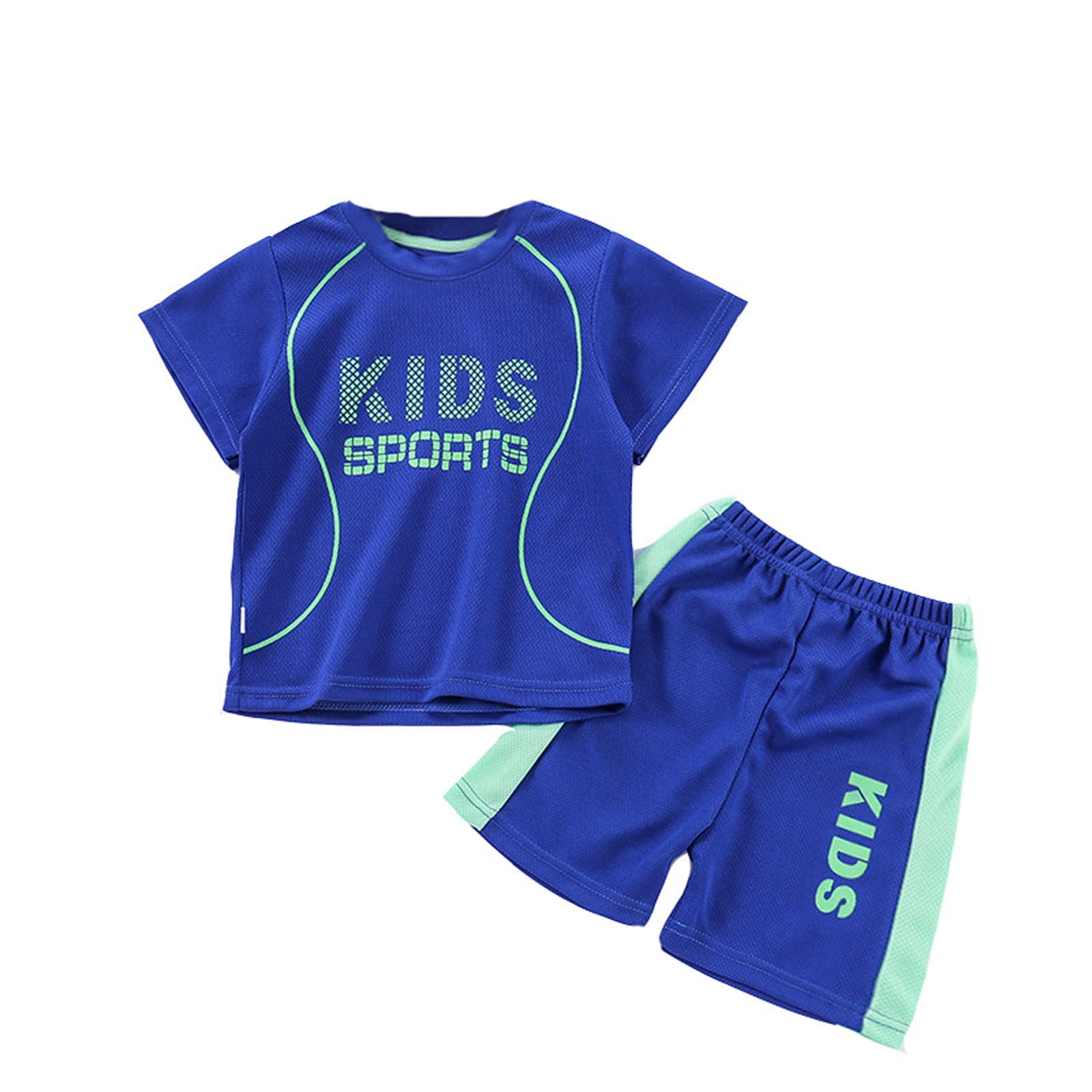 Boys Active Shorts Set 11-12 Years Boys Summer Baseball Clothes ...