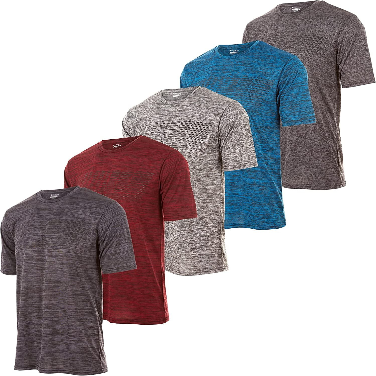 Boys Active T-Shirt - Quick-Dry Athletic Workout Training Stretch Crew ...