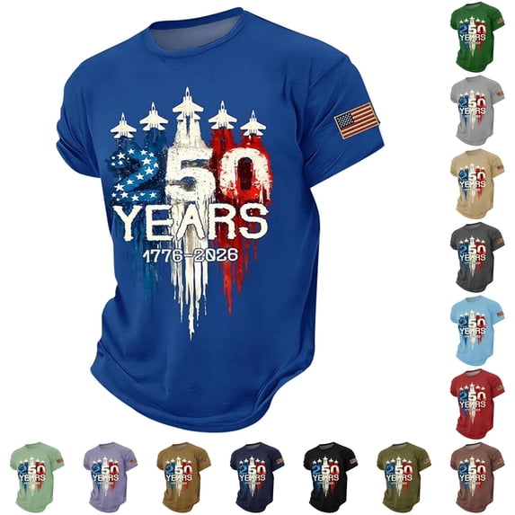 Boys American Flag Tee Patriotic Print T Shirt For Kids Youth Casual ...