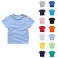 Boys And Girls' Classic Fit Crewneck T Shirt | Organic Soft Pack Short ...