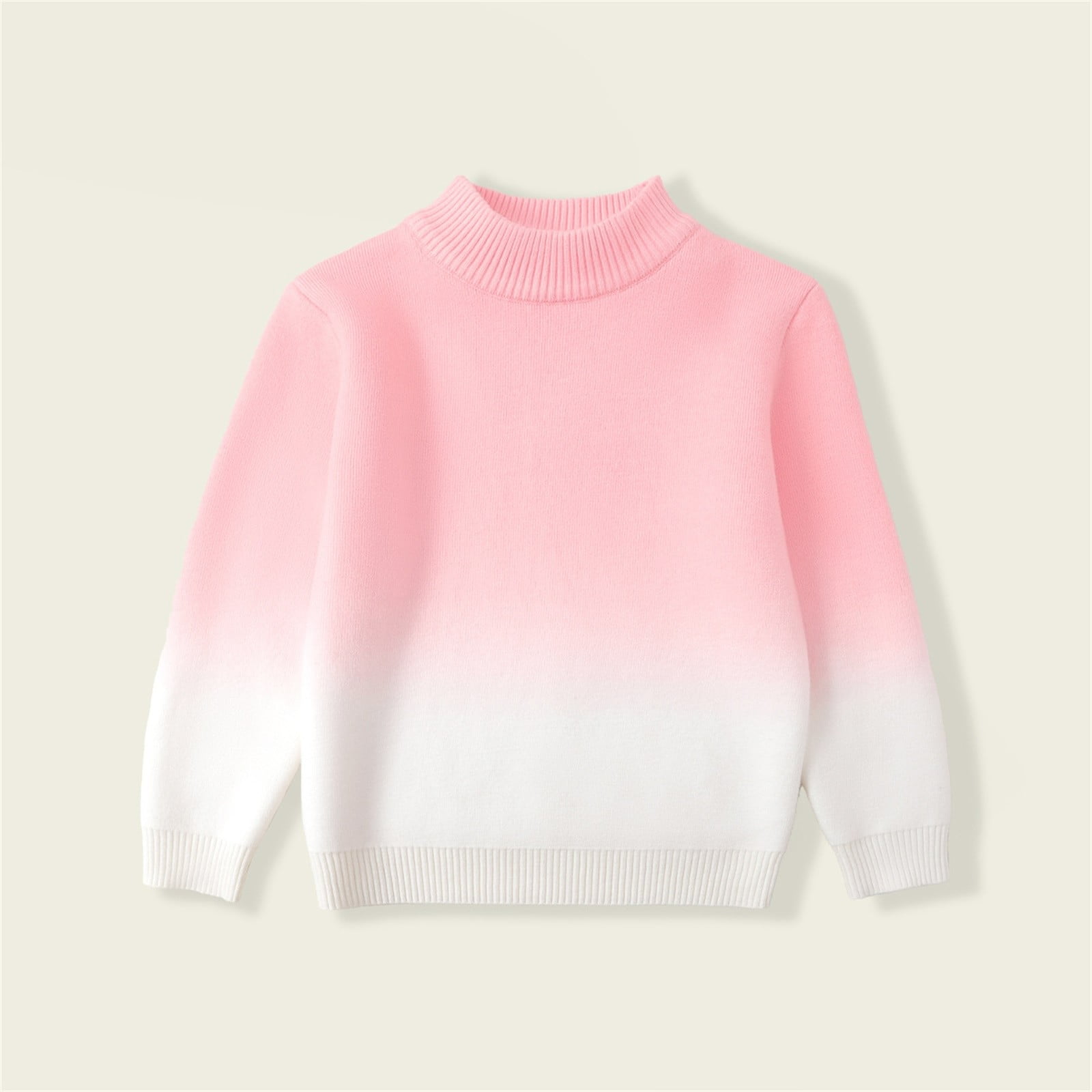 Boys' And Girls' Sweaters Gradually Change Color Knitted Sweaters Mid ...