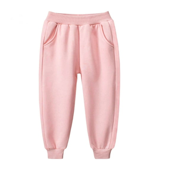 Boys Athletic Pants Fall Winter Casual Fleece Straight Sweatpants with ...