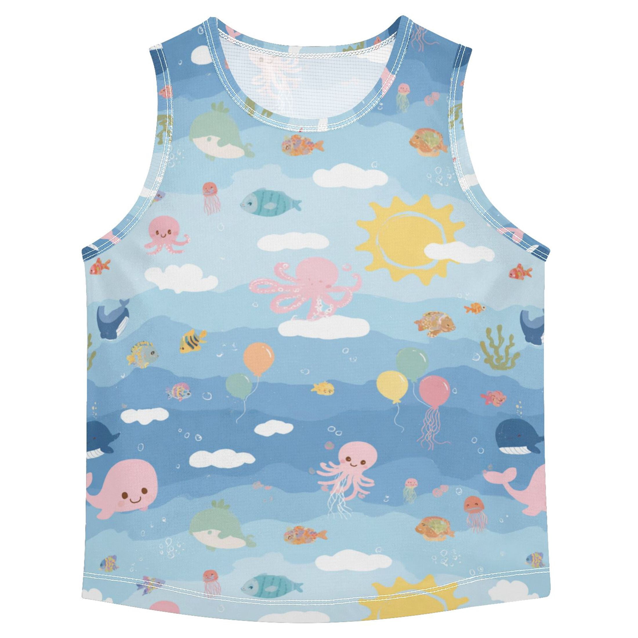 Boys Athletic Quick Dry Tank Tops Boys' Sleeveless T-Shirts Kids ...