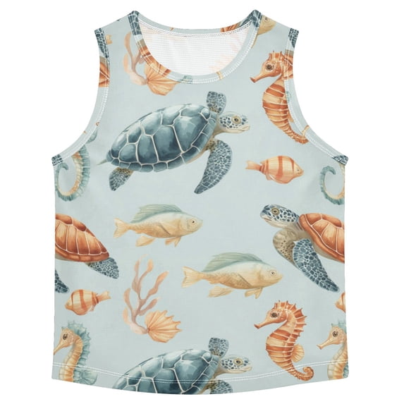Boys Athletic Quick Dry Tank Tops Boys' Sleeveless T-Shirts Kids ...