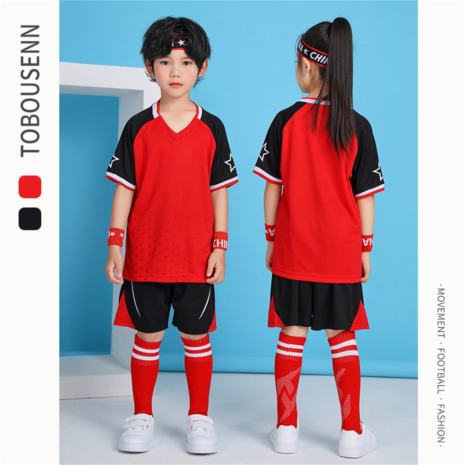 Boys Athletic Set Stretch Quick Drying Breathable Activewear Regular ...