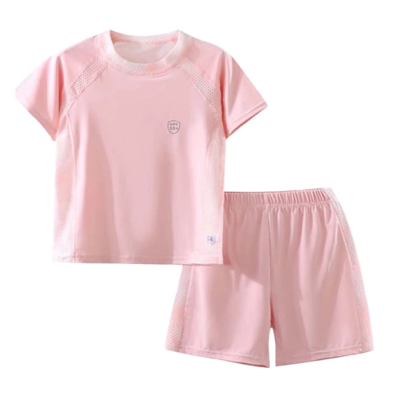 Boys Athletic Sets Sports Boneless Mesh Short Sleeved T Shirt Shorts ...