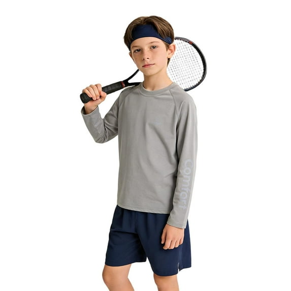 Boys' Athletic Shirts Long Sleeve Quick Dry Undershirt Base Layer ...