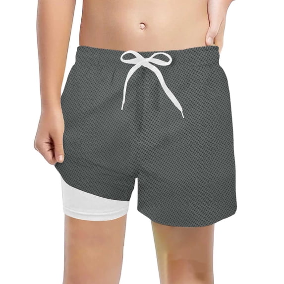Boys Athletic Shorts & Gym Shorts - Breathable Quick-Dry Solid Mesh ...