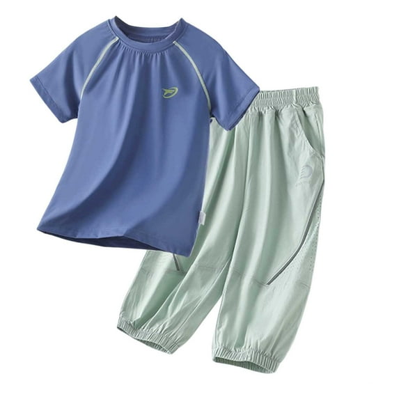 Boys Athletic Shorts and Performance T-Shirt Crew Neck Boy Clothes Set ...