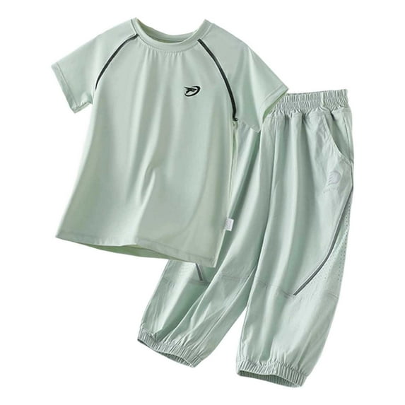 Boys Athletic Shorts and Performance T-Shirt Crew Neck Boy Clothes Set ...