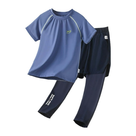 Boys Athletic Shorts and Performance T-Shirt Crew Neck Boy Clothes Set ...