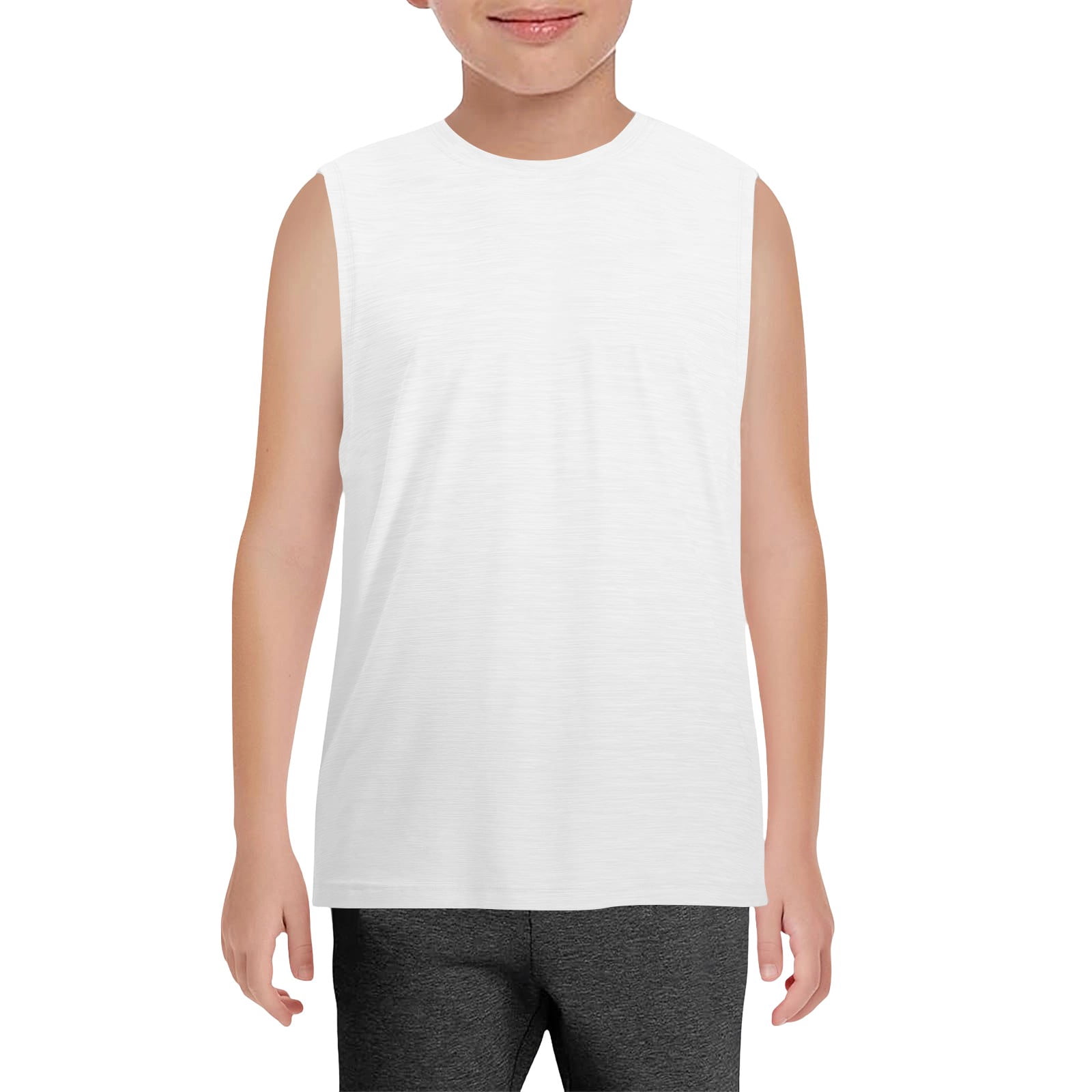 Boys Athletic Tank Tops Toddler Kids Sleeveless Crewneck Shirt ...
