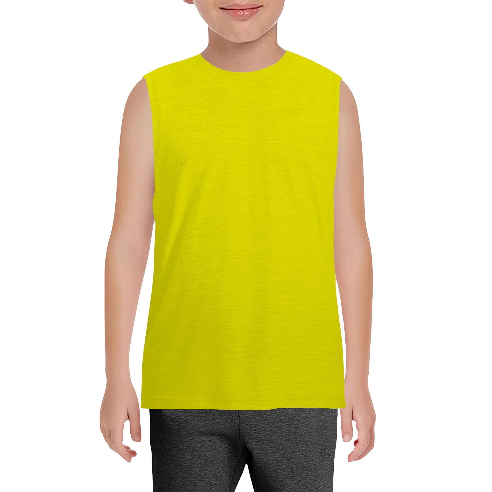 Boys Athletic Tank Tops Toddler Kids Sleeveless Crewneck Shirt ...
