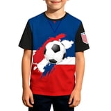 Boys Athletic Top Football Themed Graphic T Shirt for Sports Training ...