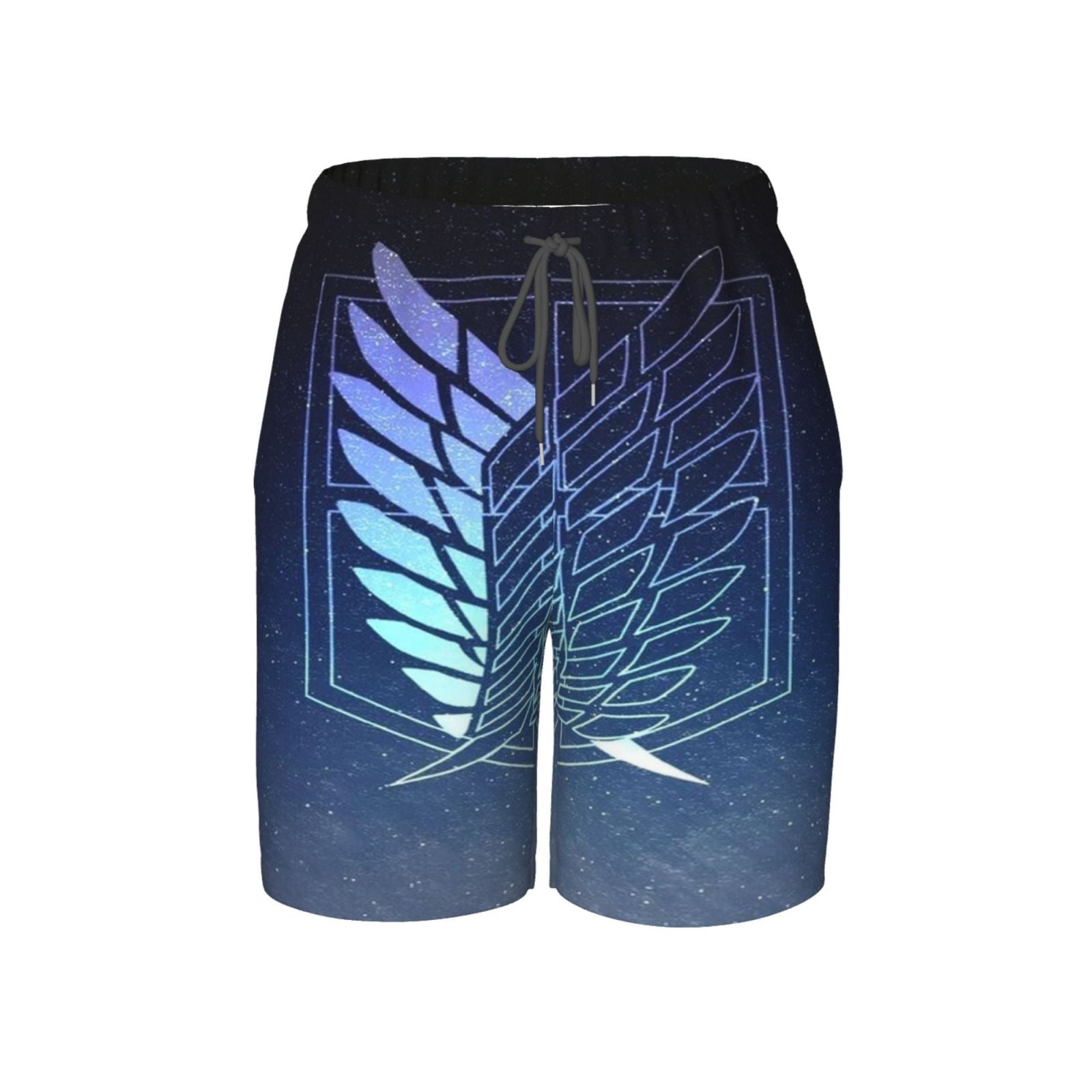 Boys Attack On Titan Swim Trunks With Mesh Liner Kids Cartoon Quick Dry ...