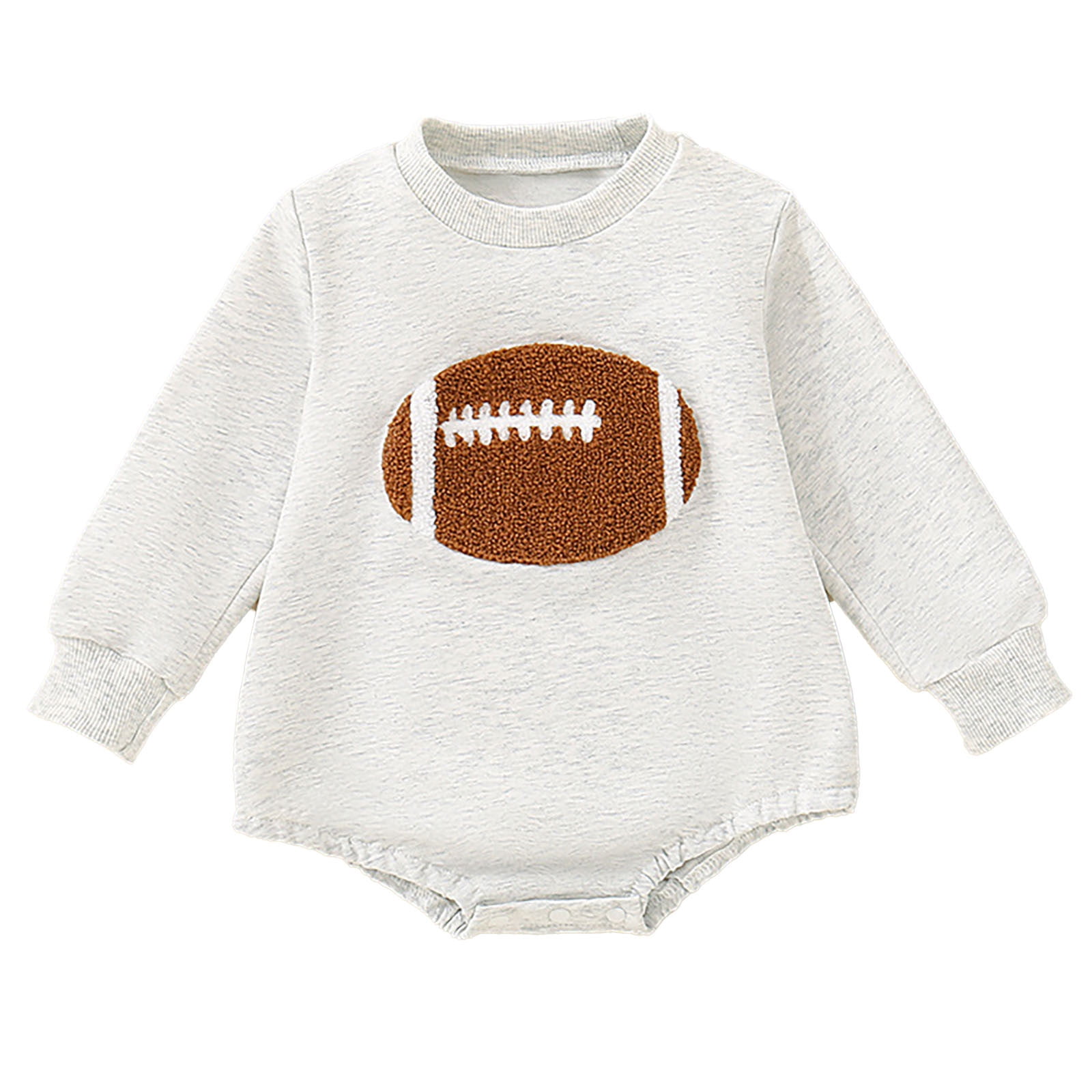 Boys Baby Bodysuit Summer Unisex Football Outfit Rugby Embroidered Long ...