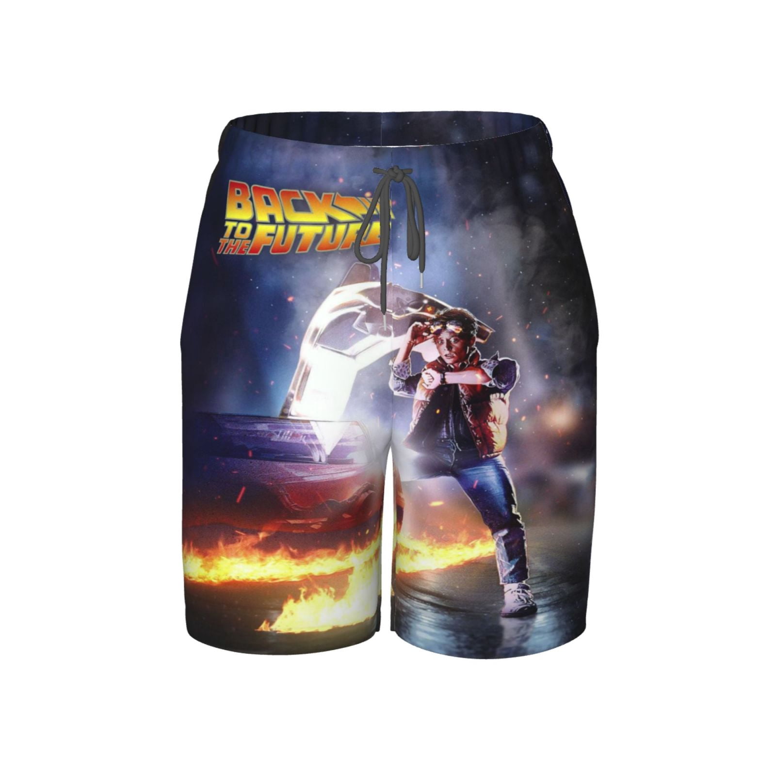 Boys Back T0 Movie Future Swim Trunks With Mesh Liner Kids Cartoon ...