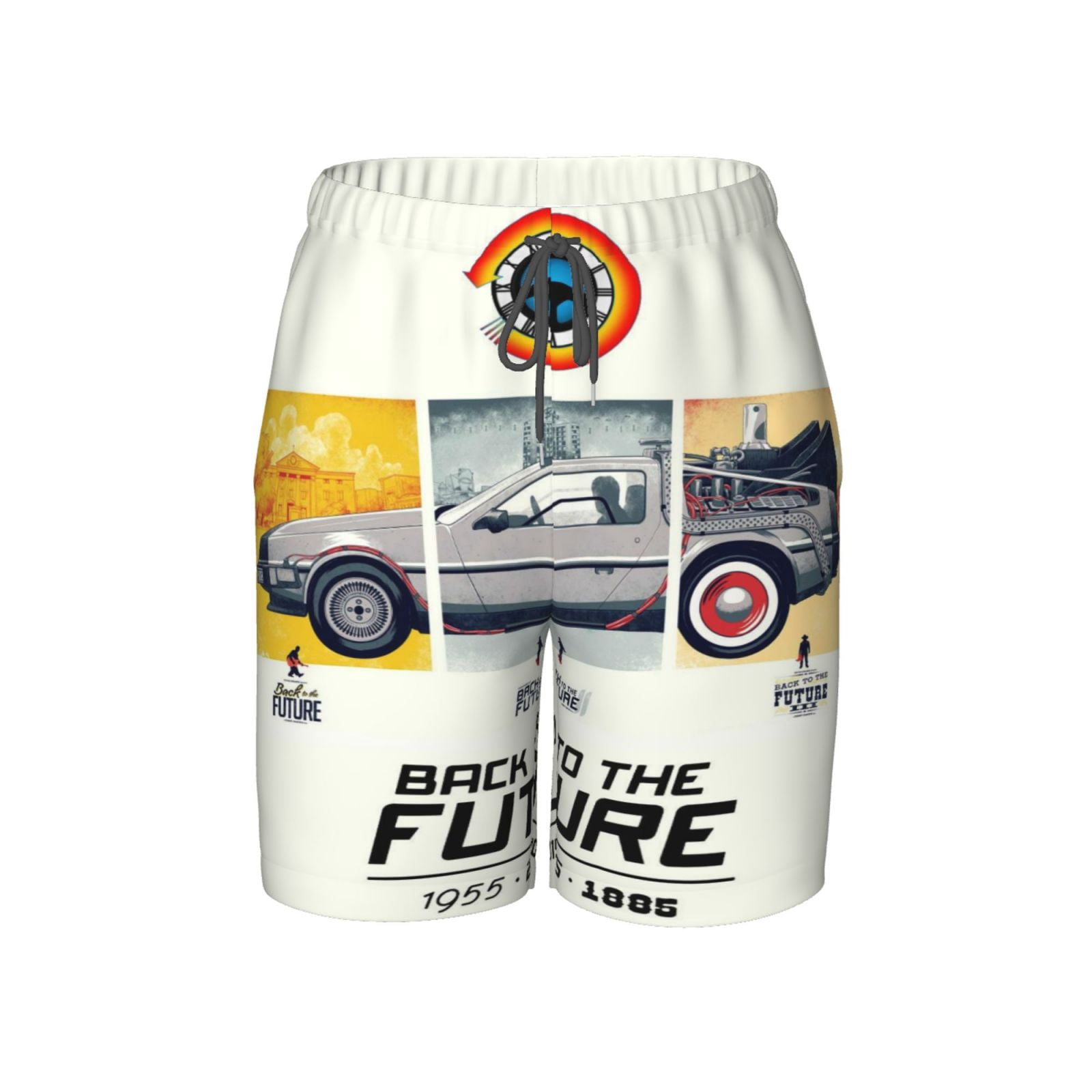 Boys Back T0 Movie Future Swim Trunks With Mesh Liner Kids Cartoon ...