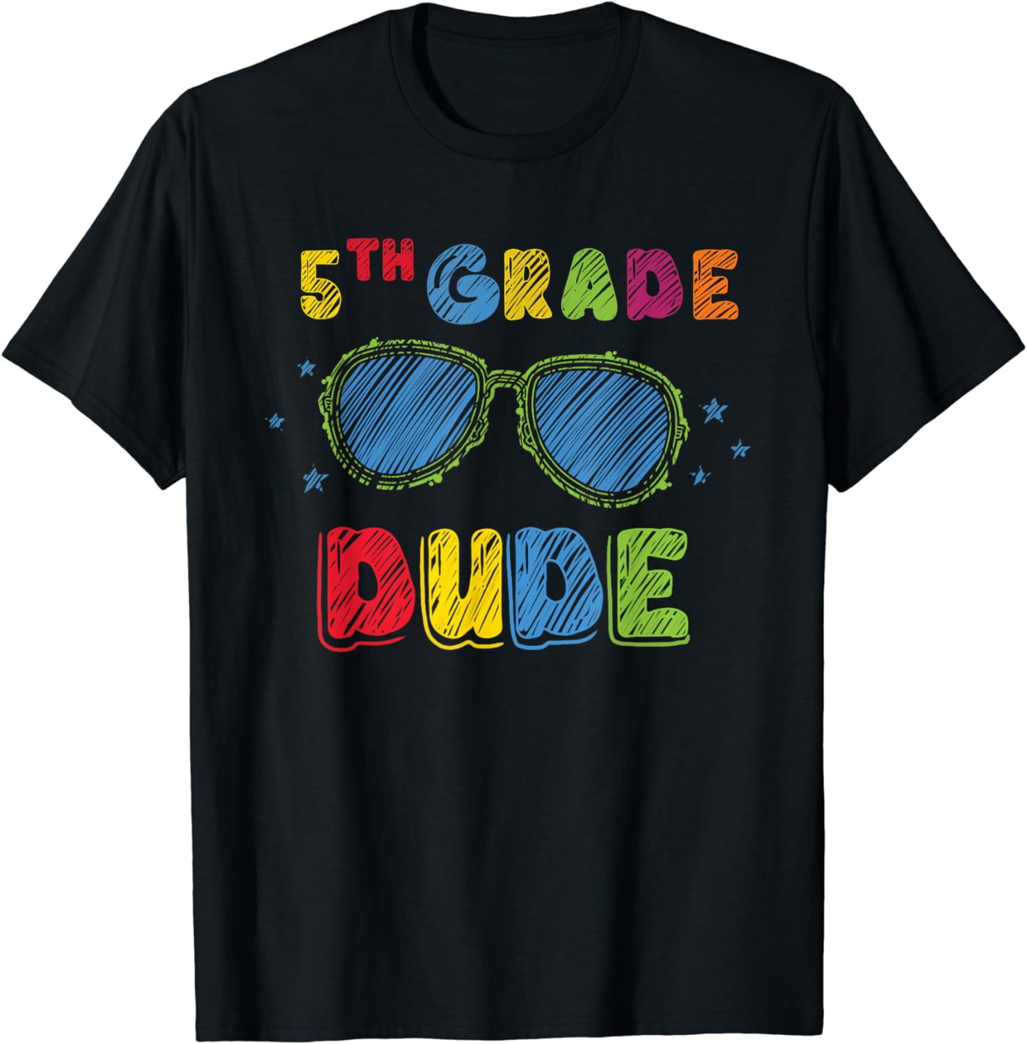 Boys Back To School 5th Grade Dude Kids First Day of School T-Shirt ...