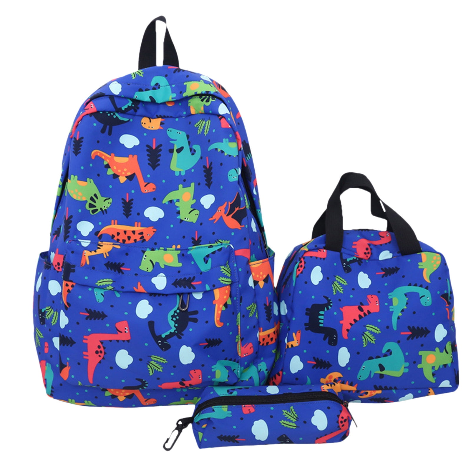 Boys Backpack Set | Kids 3 Piece Dinosaur Print Rucksack Bundle with ...