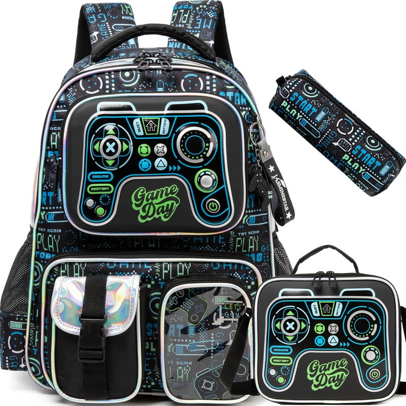Boys Backpack for School Kids Backpack Cool Backpacks with Lunch Box ...