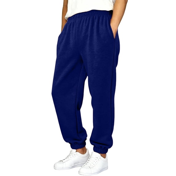 Boys' Baggy Sweatpants Straight Leg Cinch Bottom Casual Pants Elastic ...