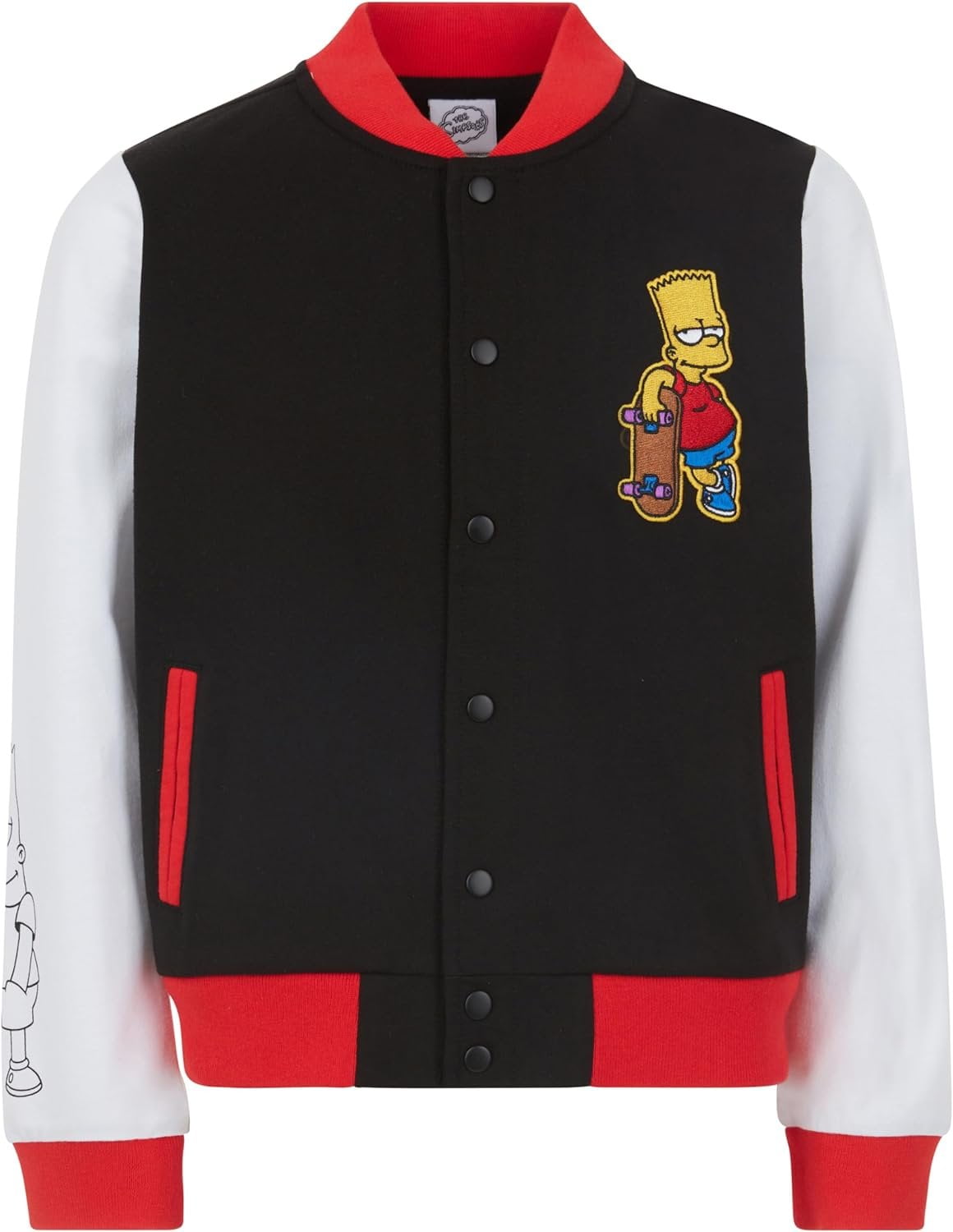 Boys' Bart Simpson Varsity Bomber Jacket - Little and Big Kids Sizes 4-20 - Walmart.com
