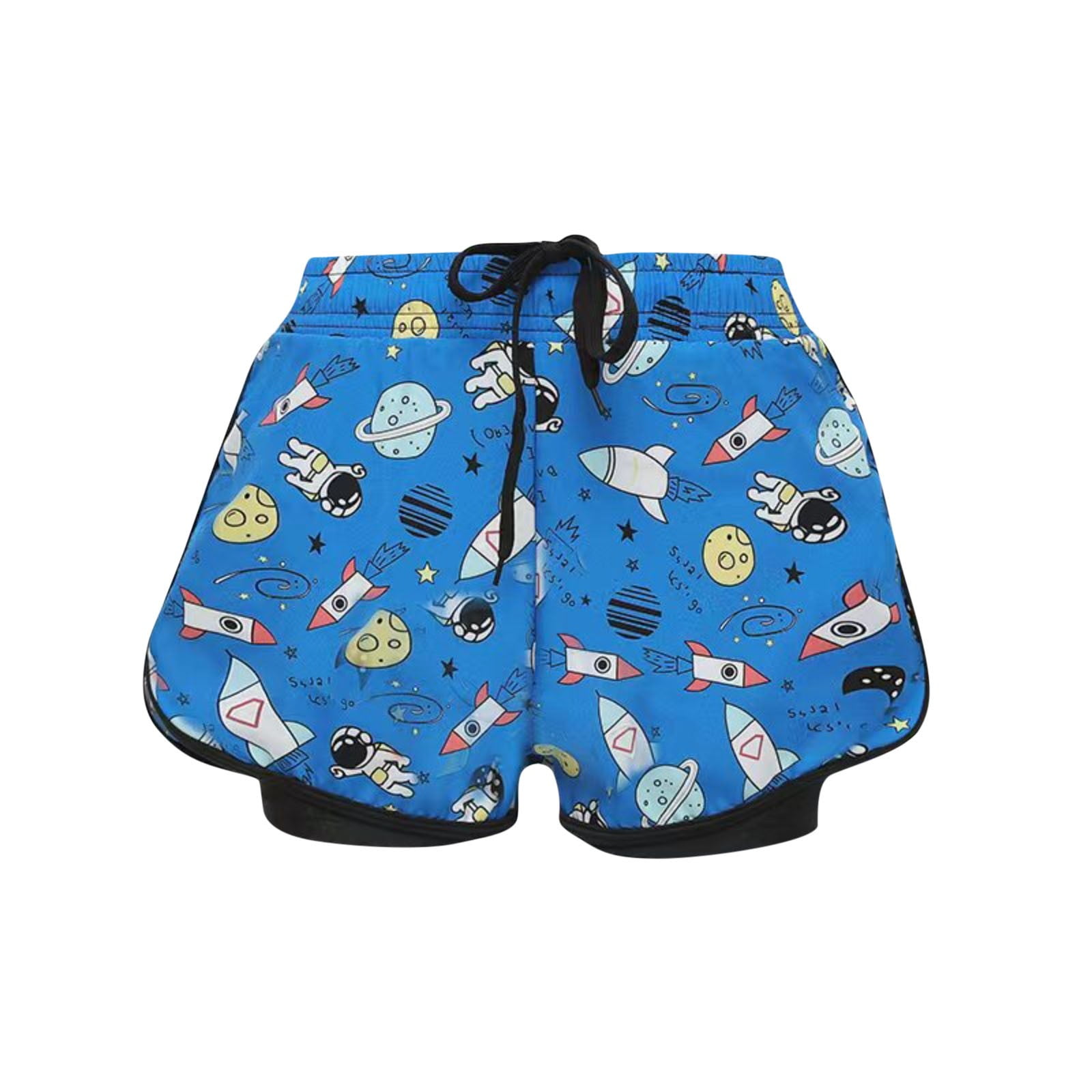 Boys Beach Swim Trunks Boxer Brief Liner Anti-Chafe Lightweight ...