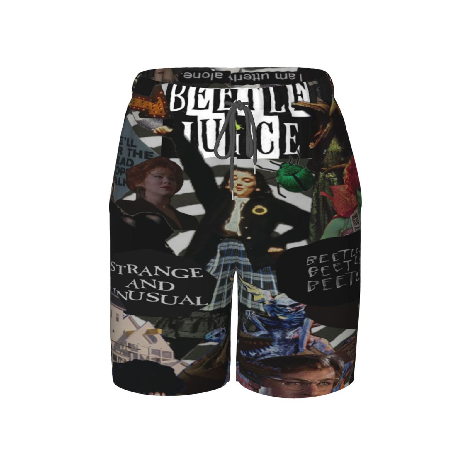 Boys Beetlejuice Swim Trunks Mesh Liner Swim Shorts Quick Dry Bathing ...
