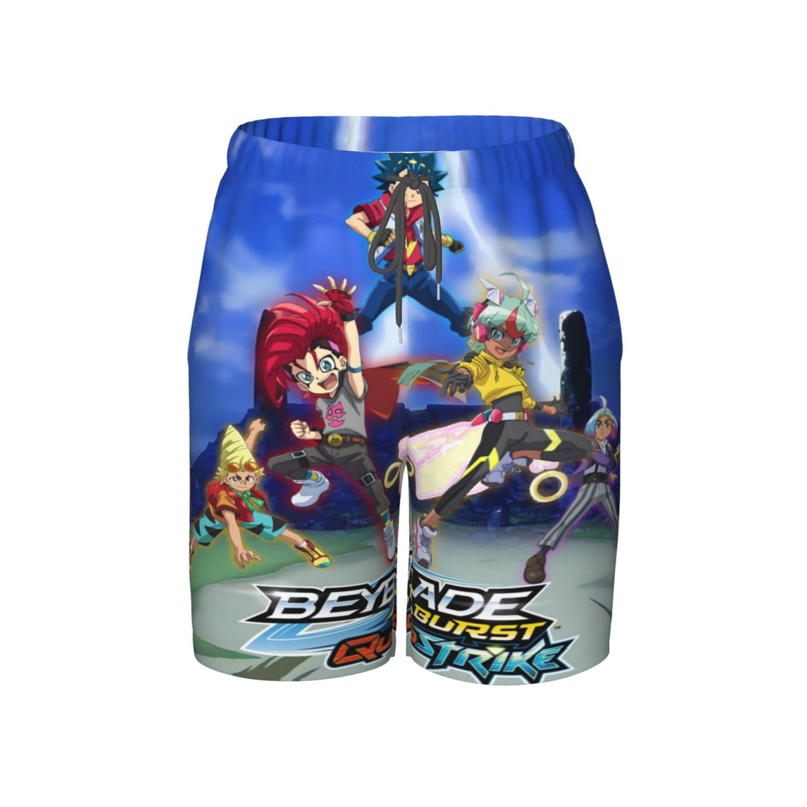 Boys Beyblade Burst Beach Shorts with Mesh Liner Swim Trunks Swim ...
