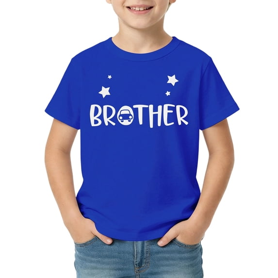 Boys Big Bro Graphic T-Shirt Collection Short Sleeve Crewneck ...