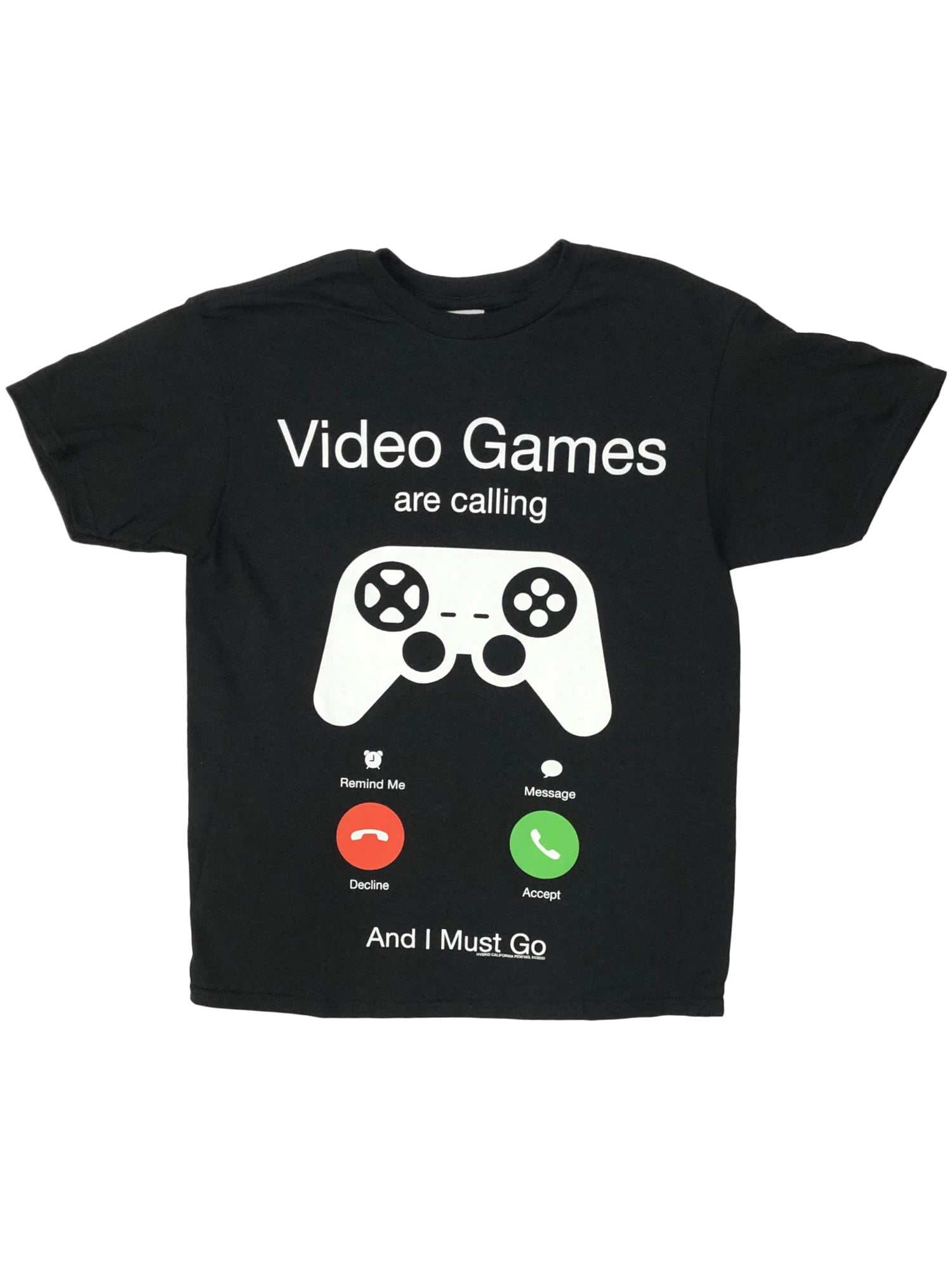 Boys Black Short Sleeve Video Games Are Calling T-Shirt Controller Tee ...