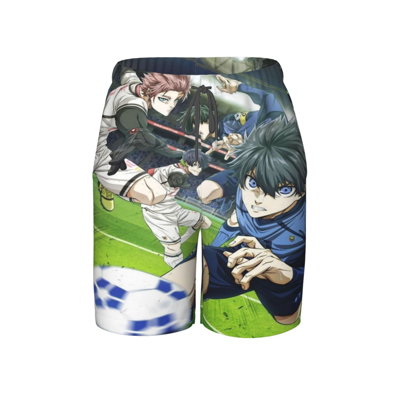 Boys Blue Ball Loc-,K Swim Trunks With Mesh Liner Kids Cartoon Quick ...