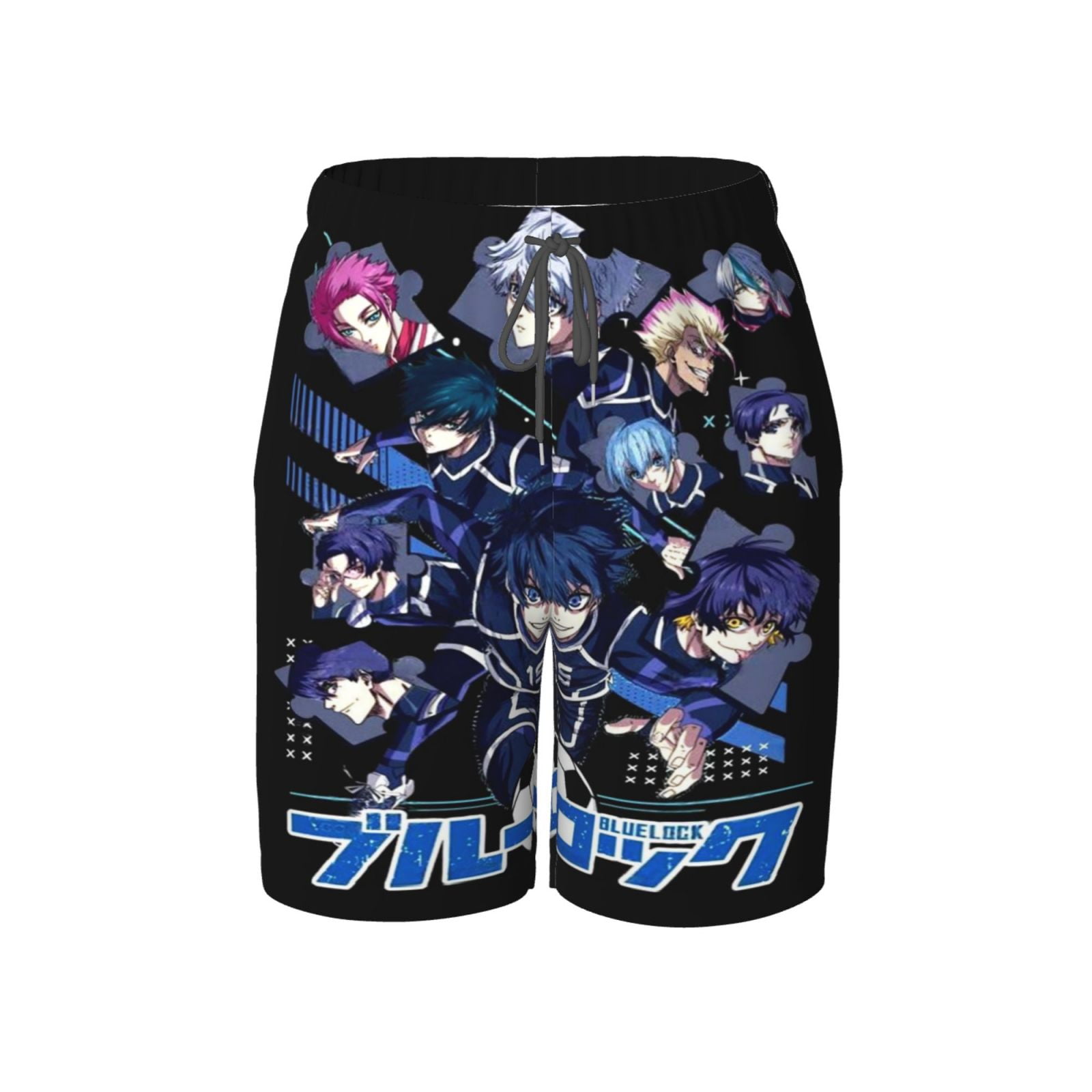 Boys Blue Ball Loc-,K Swim Trunks With Mesh Liner Kids Cartoon Quick ...