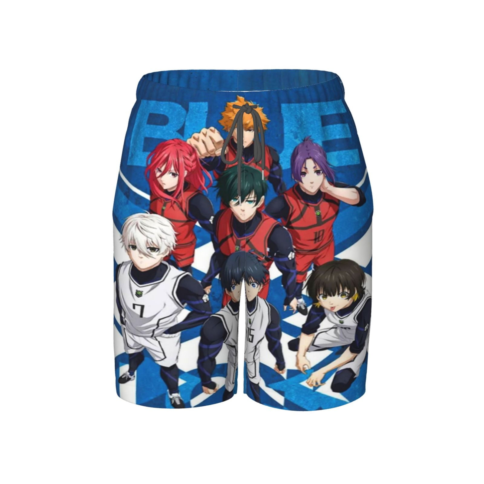 Boys Blue Ball Loc-,K Swim Trunks With Mesh Liner Kids Cartoon Quick ...