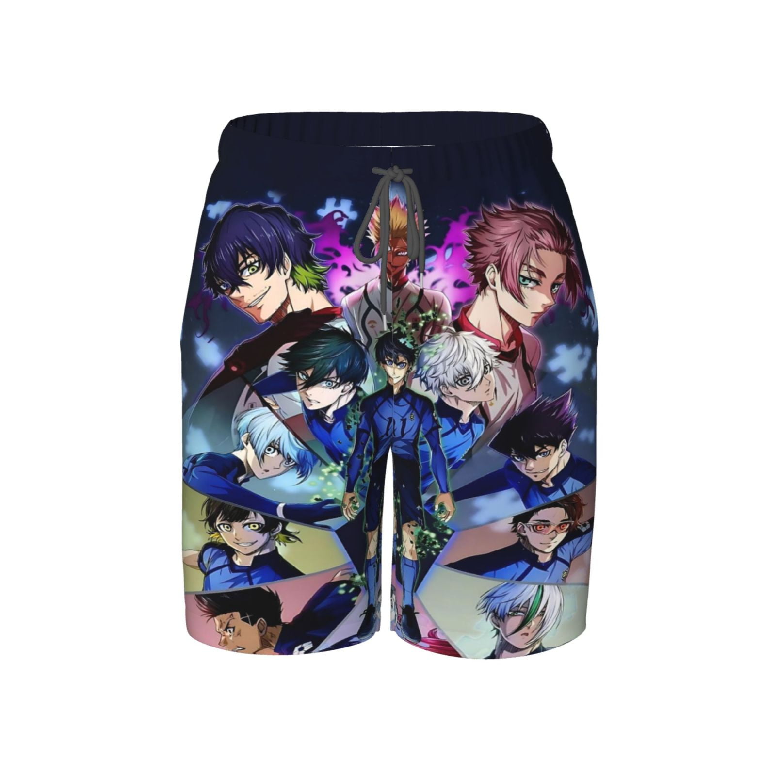 Boys Blue Ball Loc-,K Swim Trunks With Mesh Liner Kids Cartoon Quick ...