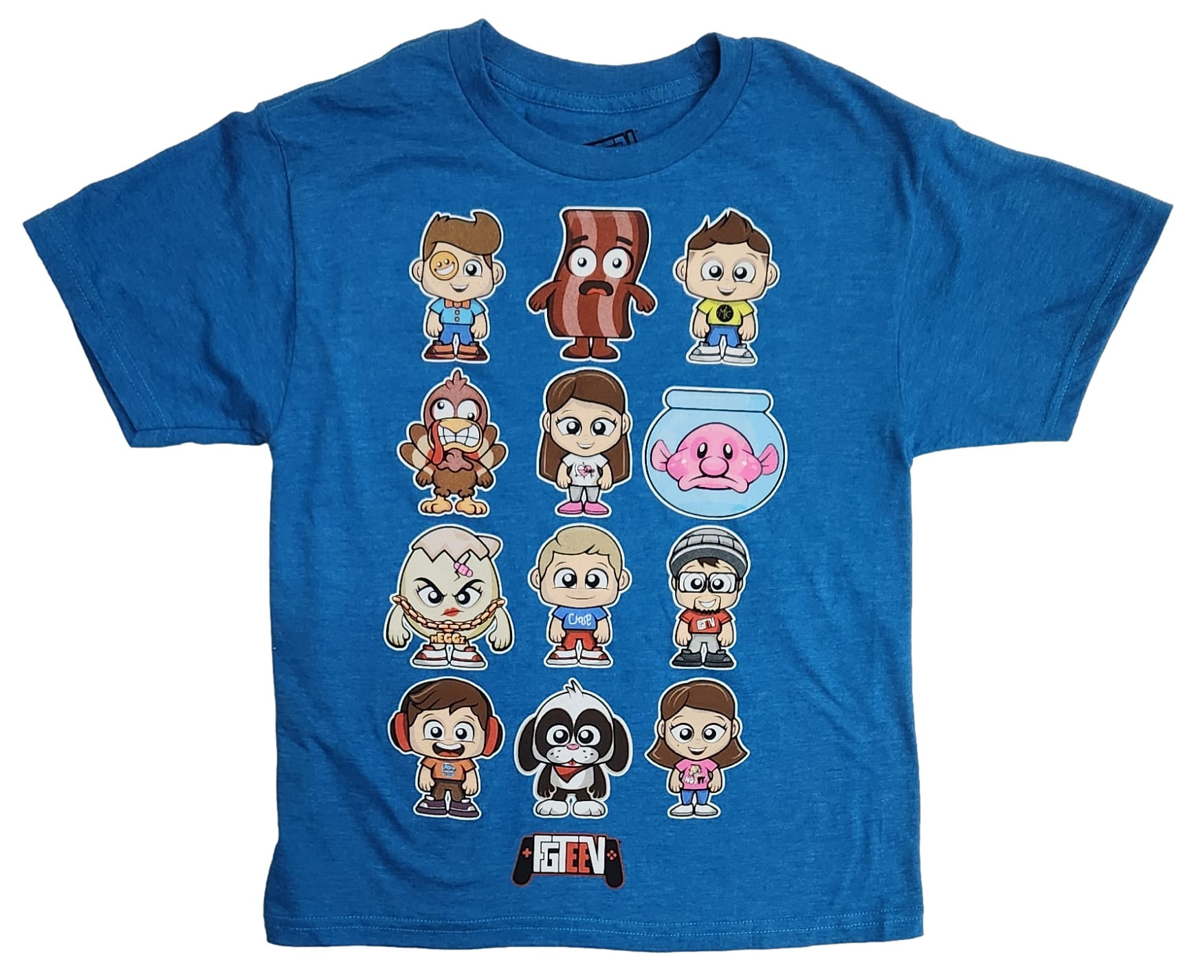 Boys Blue Short Sleeve FGTEEV Tee T-Shirt Size Small 6-7 - Walmart.com