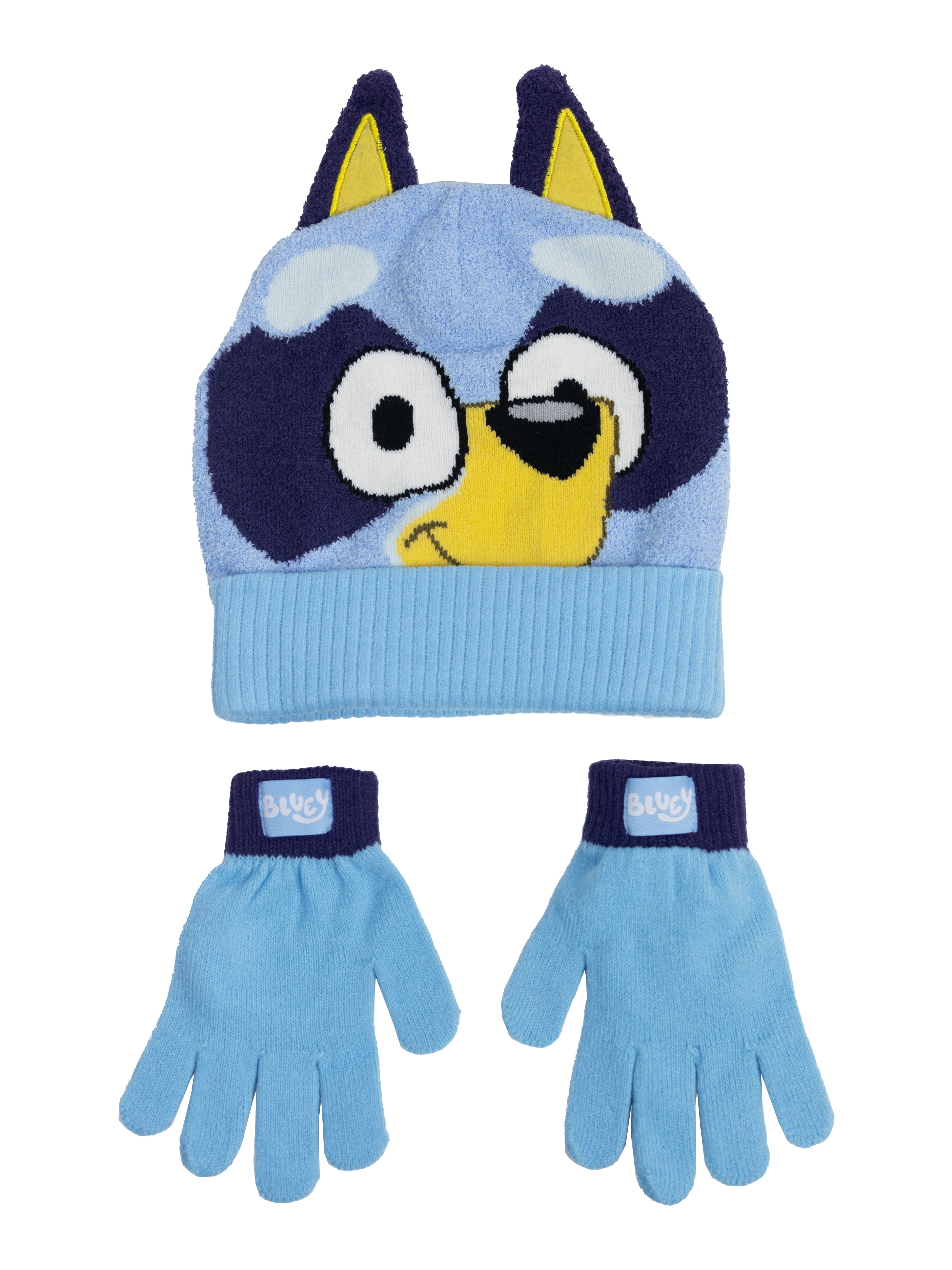 Boys Bluey Beanie Style Hat and Glove, 2-Piece Set, One Size - Walmart.com