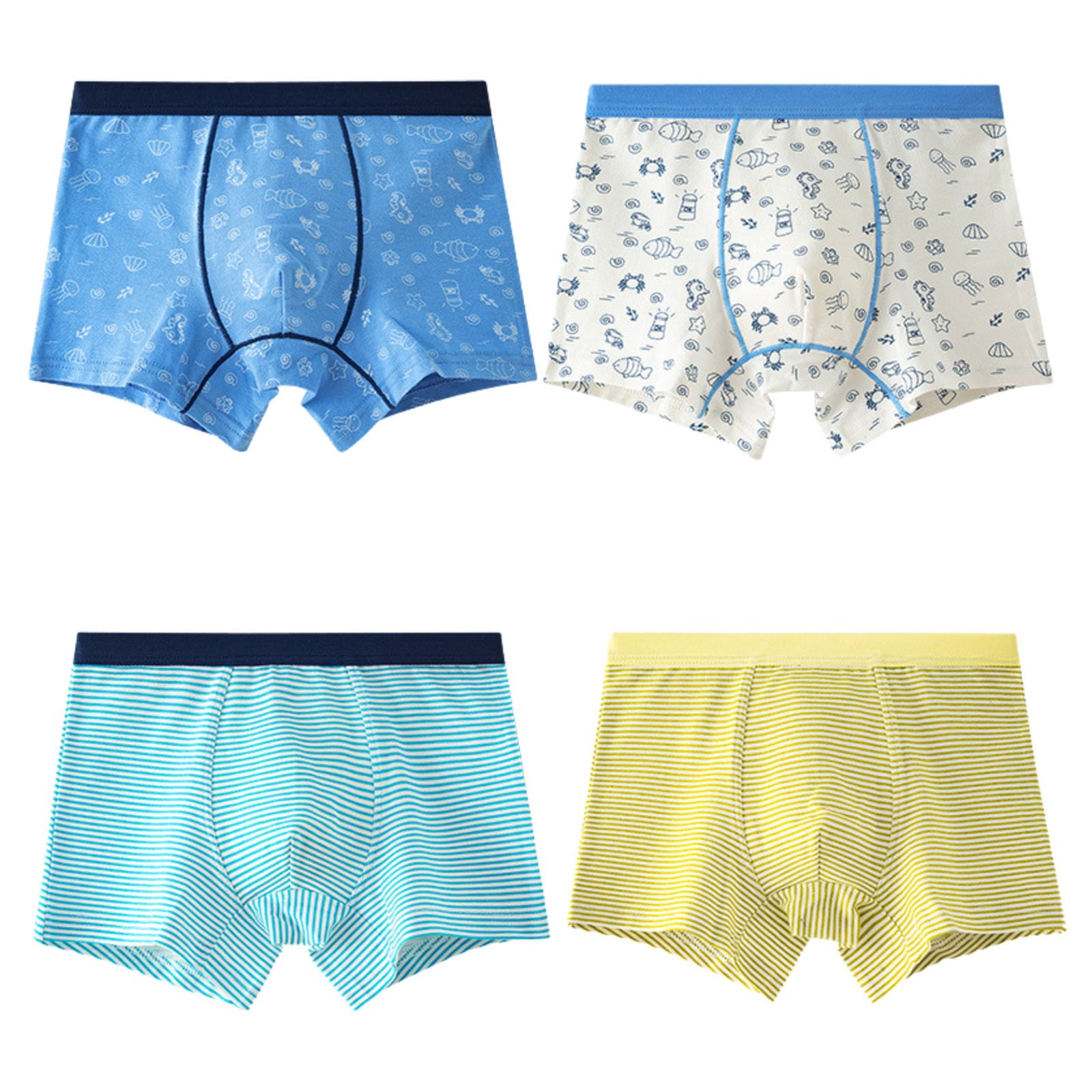 Boys Boxer Briefs Soft Cotton Cute Cartoon Toddler Little Boys ...