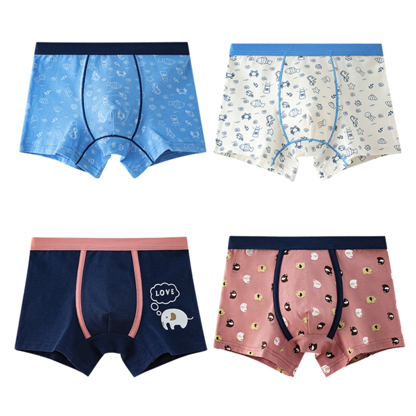 Boys Boxer Briefs Soft Cotton Cute Cartoon Toddler Little Boys ...