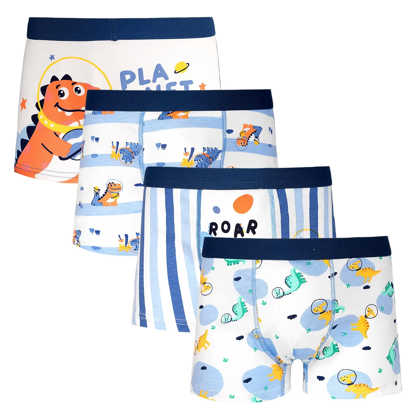 Boys Boxer Briefs, Toddler Kids Cotton Underwear Dinosaur Printed ...