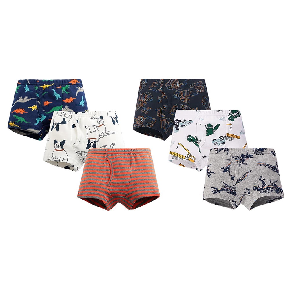 Boys Briefs Shorts Cotton Baby Toddler Underwear for Kids Boy 6Pack ...