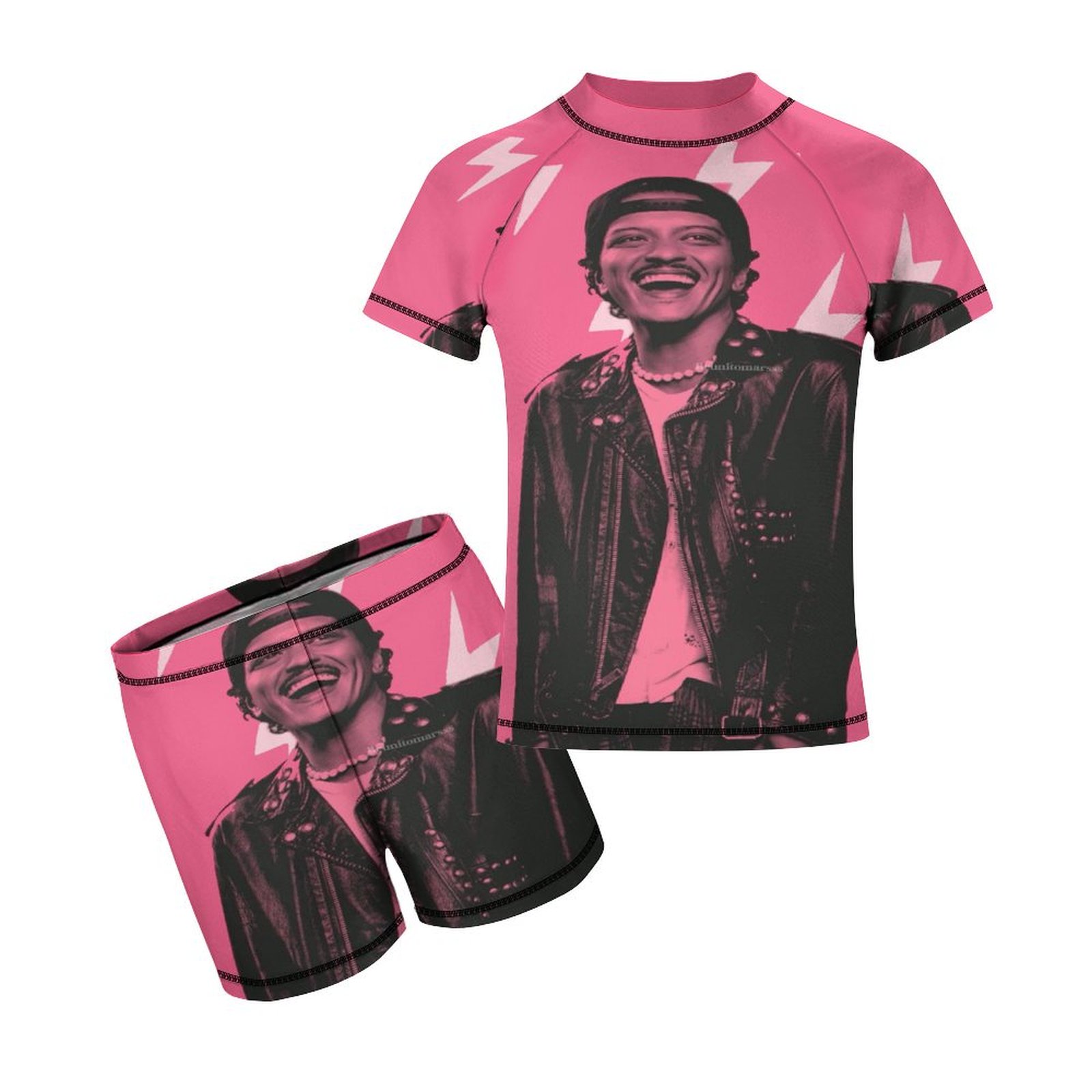 Boys Bru-no Mar Rash Guard Set 2 Piece Swimsuits Short Sleeve Bathing ...