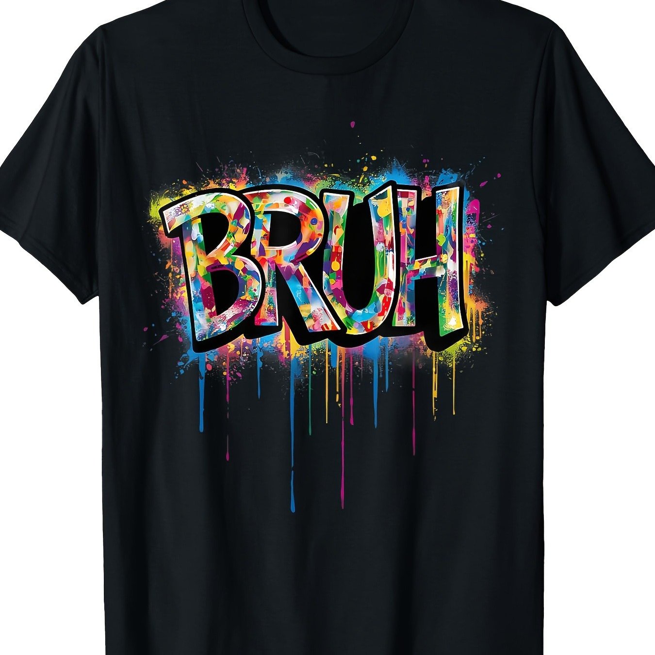 Boys Bruh Funny Saying Meme Graffiti Aesthetic Teens T-Shirt-100% ...