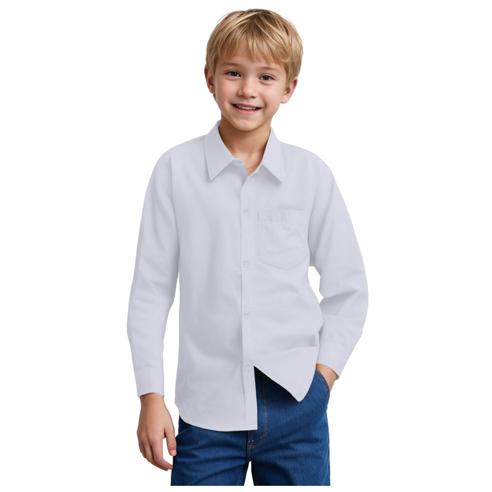 Boys Button Down Shirt Boys Button Down Boys' Long Sleeve Button Down ...