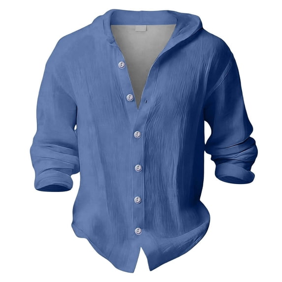 Boys Button Down Shirt Long Sleeve Casual Summer Breathable Solid Beach ...