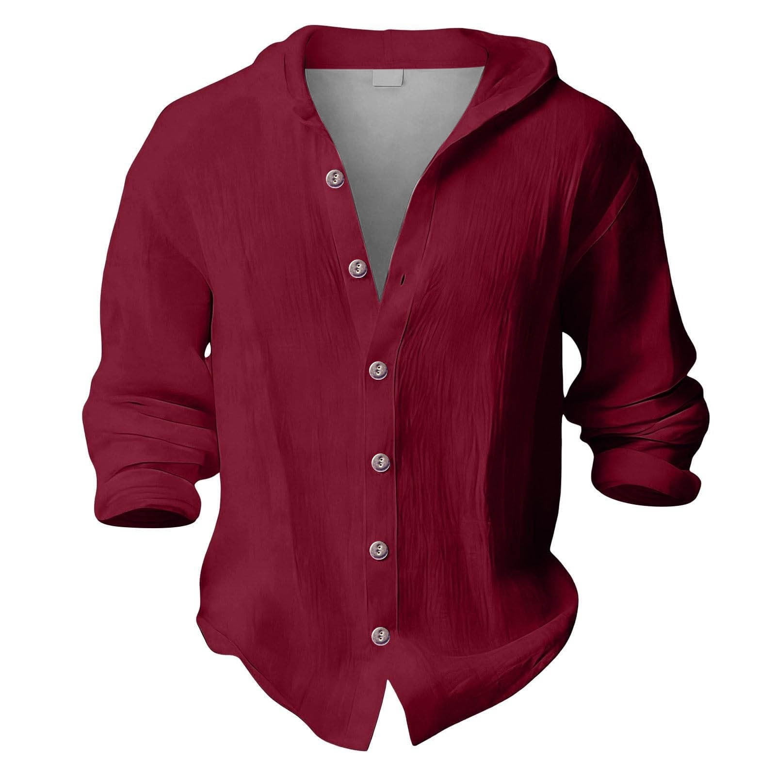 Boys Button Down Shirt Long Sleeve Casual Summer Breathable Solid Beach ...