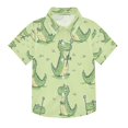 Boys Button-Down Shirt Short Sleeve Shirt Tops for 4Y Cartoon ...