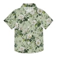 Boys Button-Down Shirt Short Sleeve Shirt Tops for 5-6Y Delicate White ...