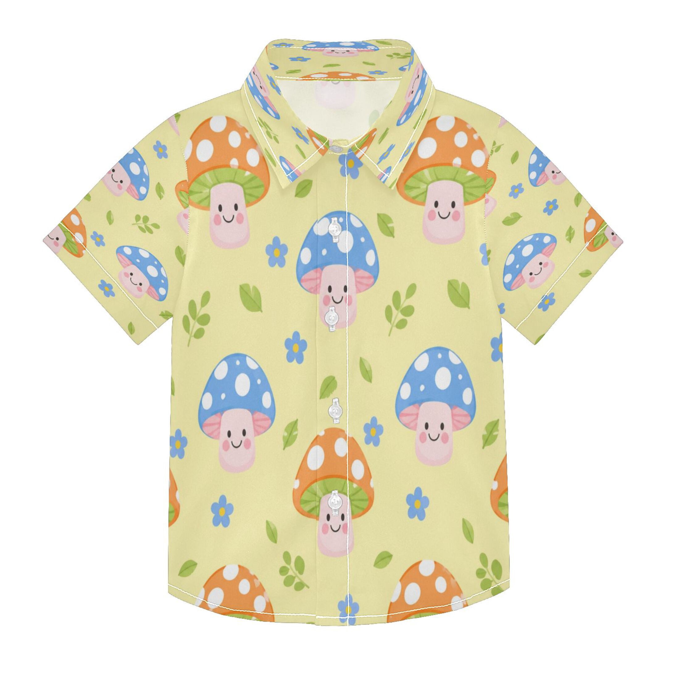 Boys Button-Down Shirt Short Sleeve Shirt Tops for 9-10Y ...